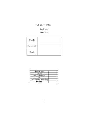 Hw3 solution - Estimating Probabilities from data Suppose you have a dataset N ( ̄μ, I) where I ...