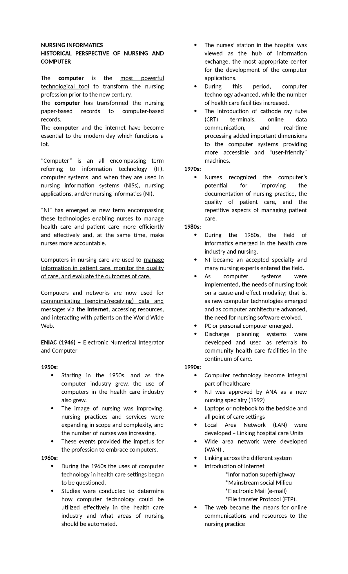 Historical-Perspective-Transes - NURSING INFORMATICS HISTORICAL ...