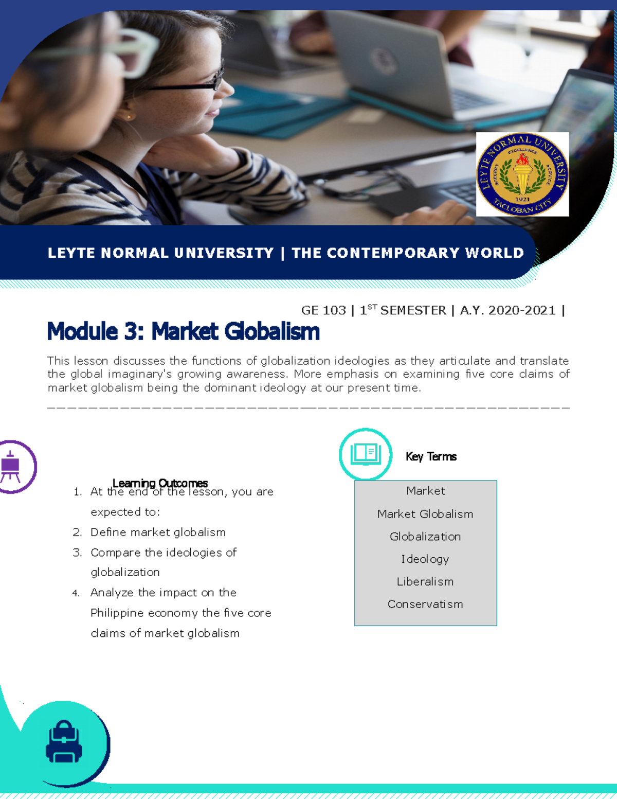 Module 3 Market Globalism - LEYTE NORMAL UNIVERSITY | THE CONTEMPORARY ...