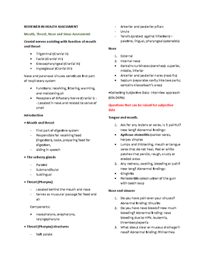 Nutrition AND DIET Therapy Reviewer - NUTRITION AND DIET THERAPY ...