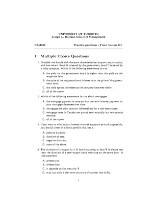 Tutorial 4 and 5 - Questions - Tutorial 4 and 5 – Lectures 4 and 5 ...