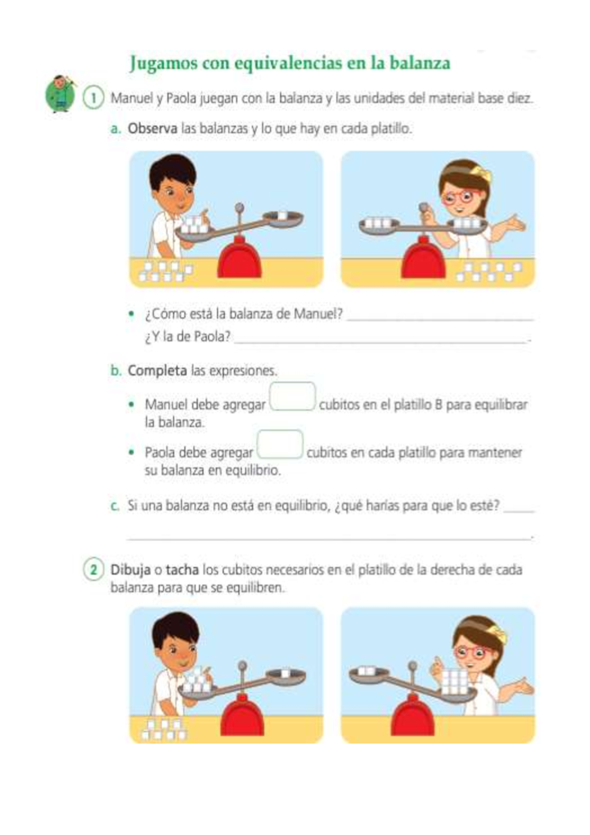 Ficha Equilibrio EN Balanzas - Jugamos con equivalencias en la balanza ...