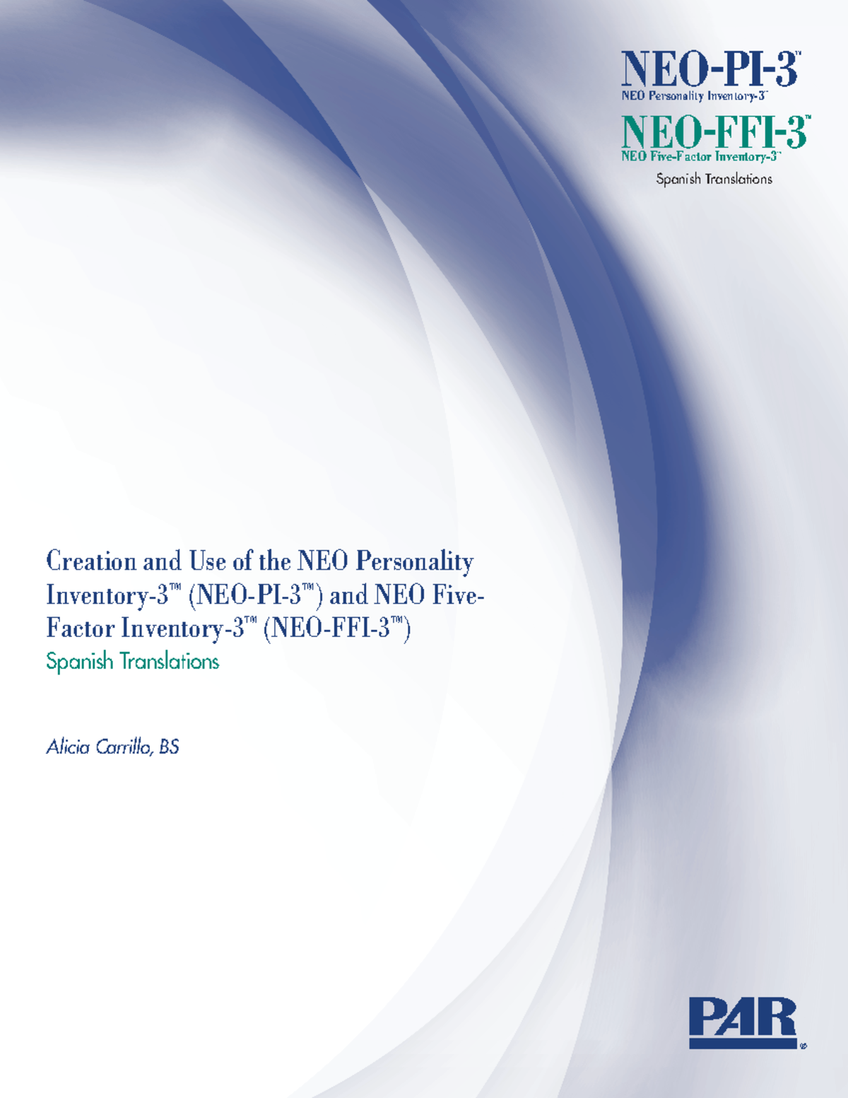 PAR White Paper-NEO-PI-3 NEO-FFI-3 Spanish Translation - NEO-PI- TM NEO ...