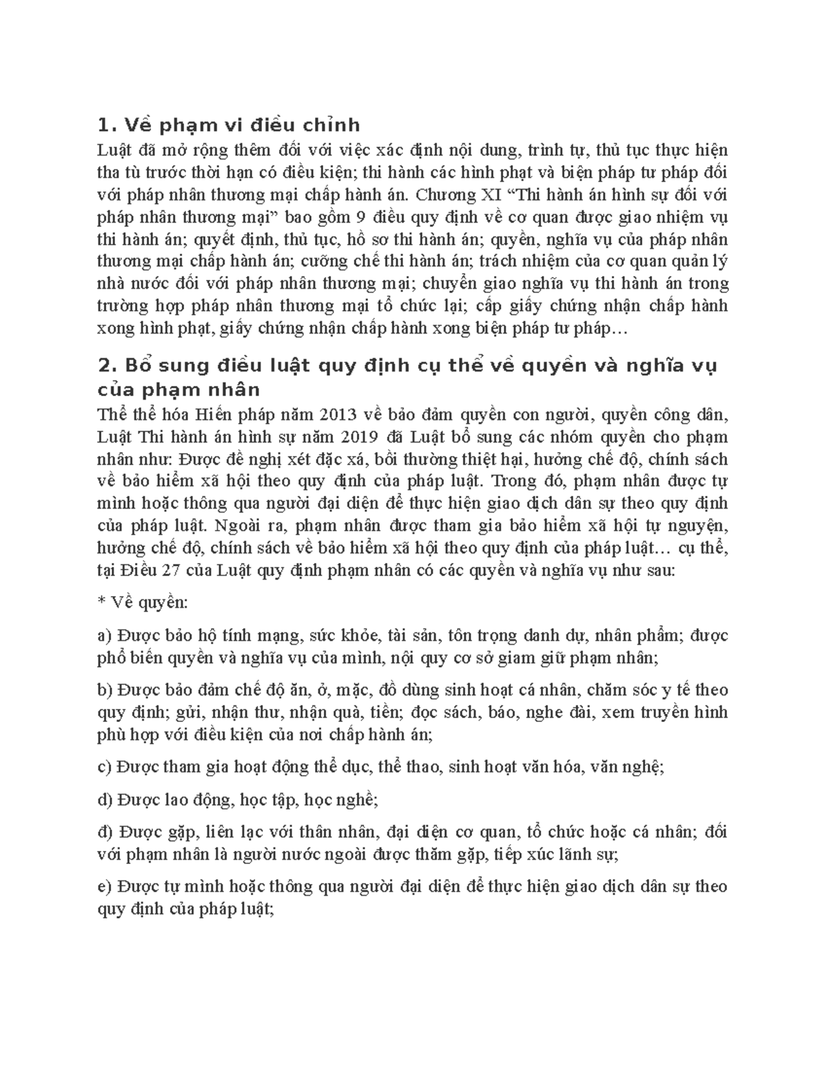 DIEM MOI Lthahs 2019 - Luât thi hanh an - Về phạm vi điều chỉnh Luật đã ...