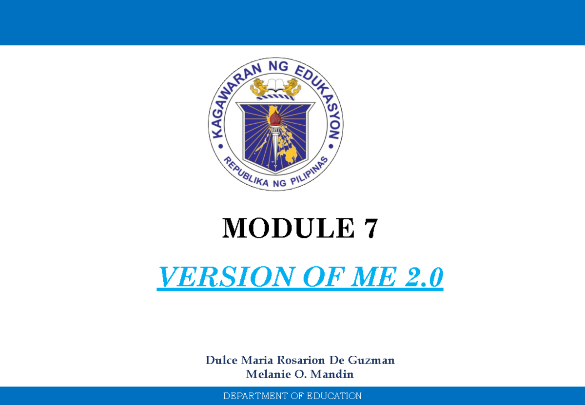 Module No.-7-CGP-G12 - Assignment - DEPARTMENT OF EDUCATION MODULE 7 ...
