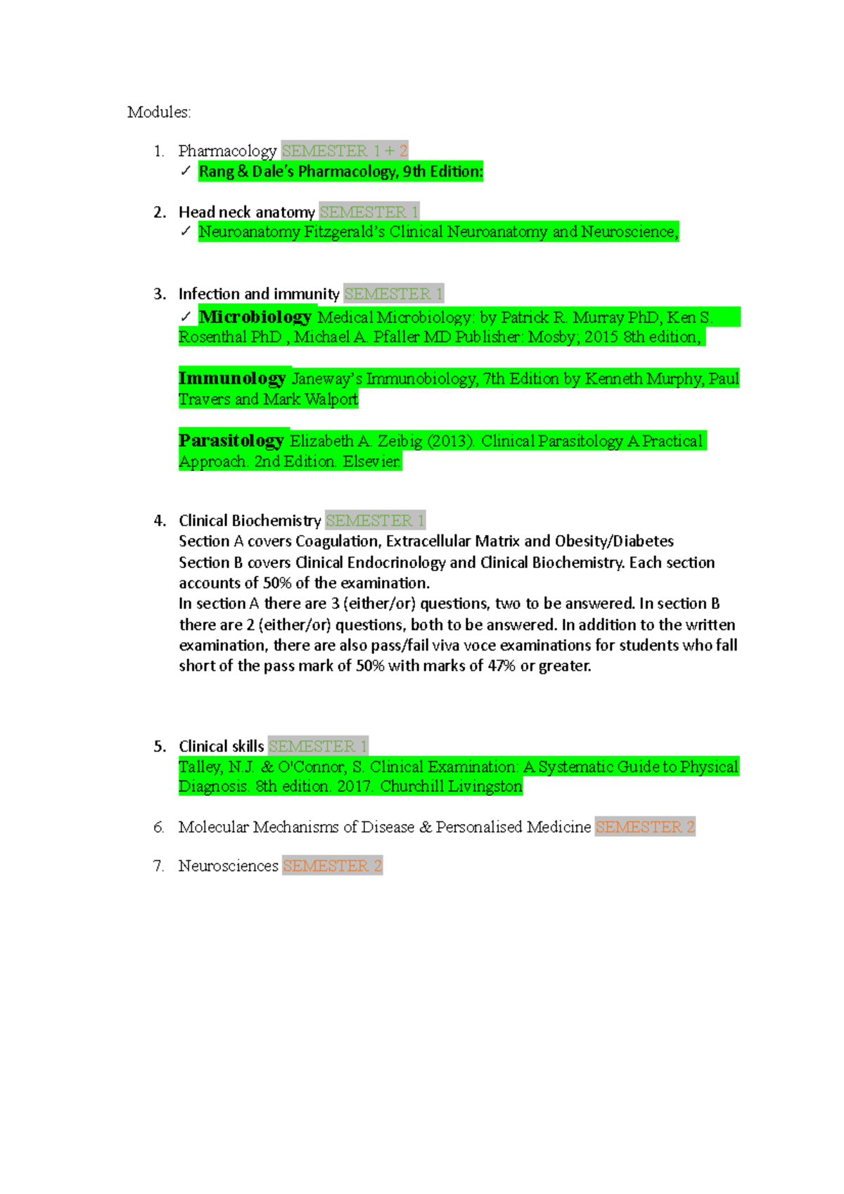 Books - Modules: Pharmacology SEMESTER 1 + 2 Rang & Dale's Pharmacology ...