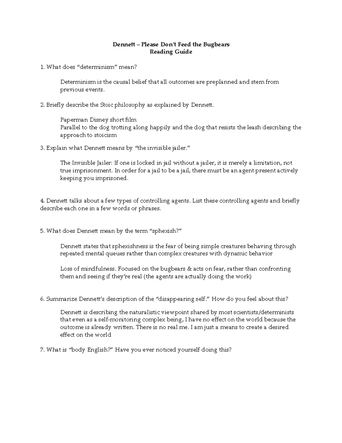 Dennett Reading Guide 24AUG21 - Denne – Please Don’t Feed the Bugbears ...