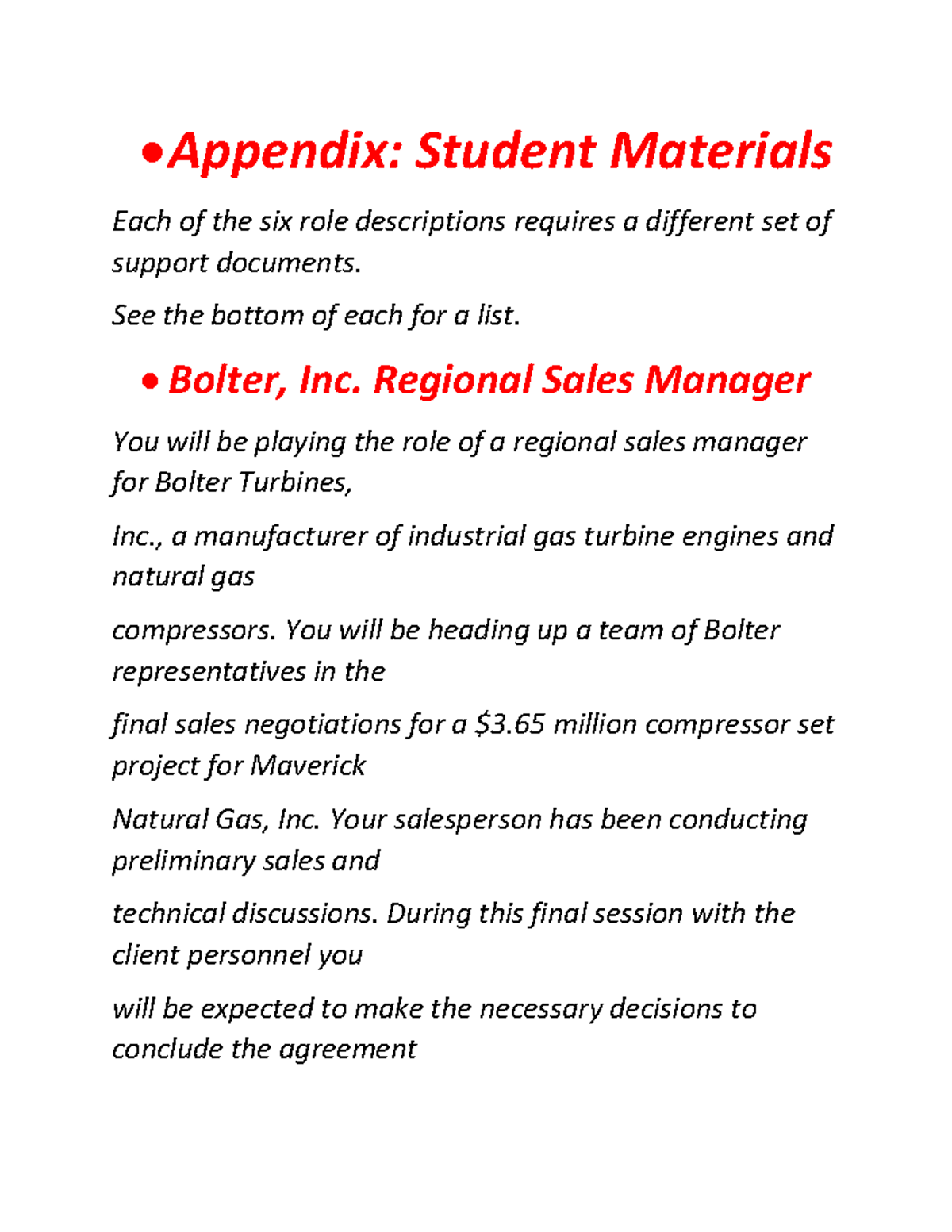 Business management · Appendix- Student Materials notes 60 - • Appendix ...