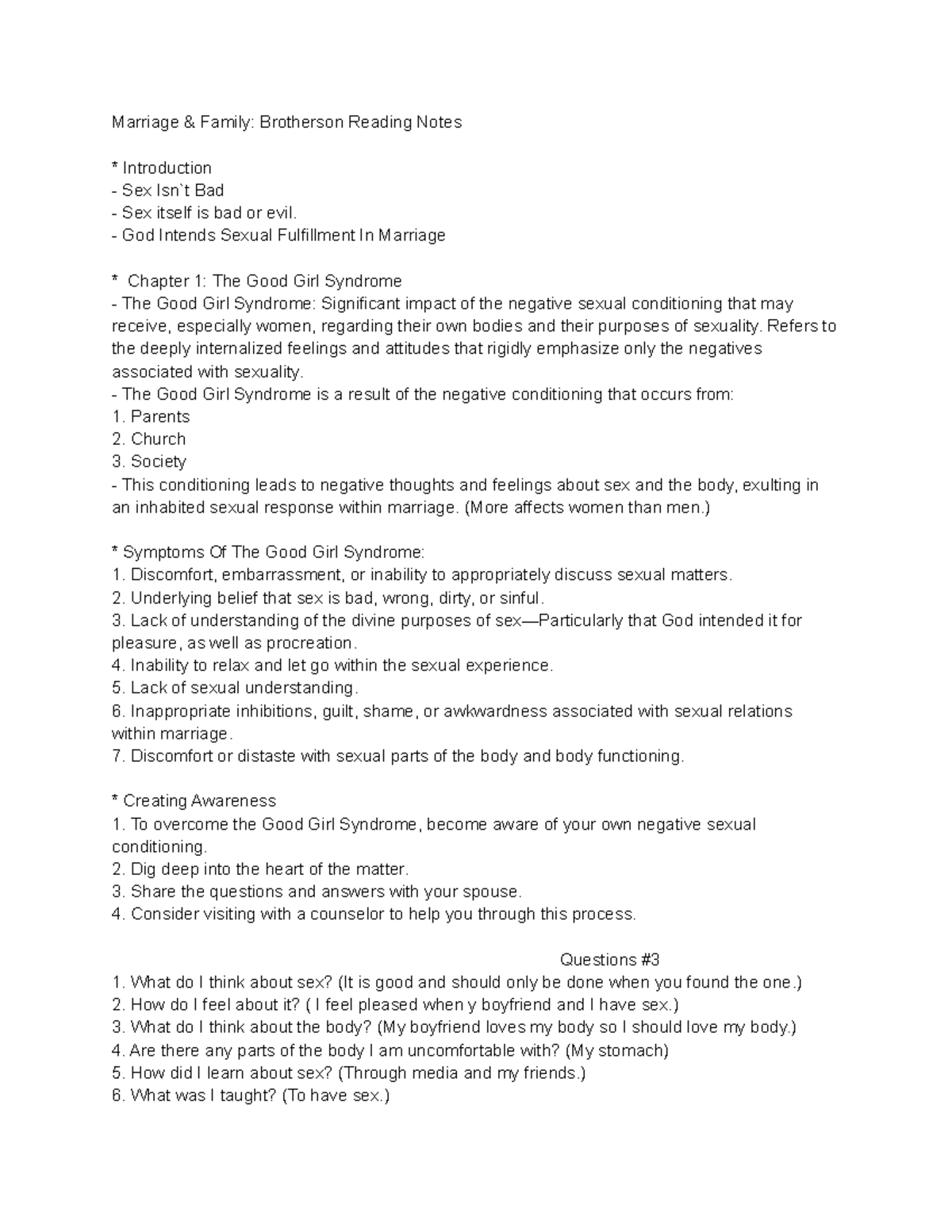 Marriage & Family Notes 3 - FHD 200 - Studocu