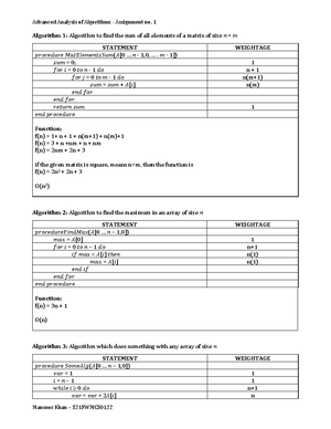CS304 Analysis of Algo - Abasyn University Synergy Course Attendance ...