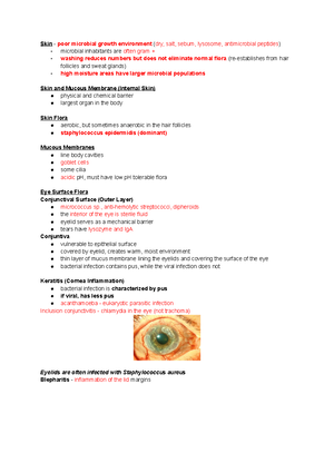WK1. Micro Para (LEC) - Summary notes - Microbiology and Parasitology ...