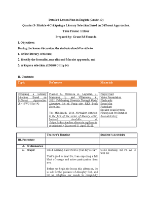 Grade 8 Q2 English LAS - ii 8 English Second Quarter LEARNING ACTIVTIY SHEET Learning Activity ...