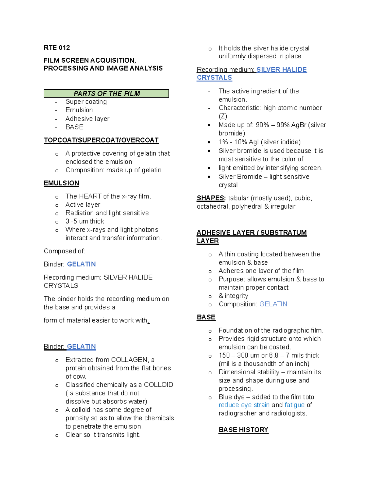 RTE 012 - This is rte 012 not 006 - RTE 012 FILM SCREEN ACQUISITION ...