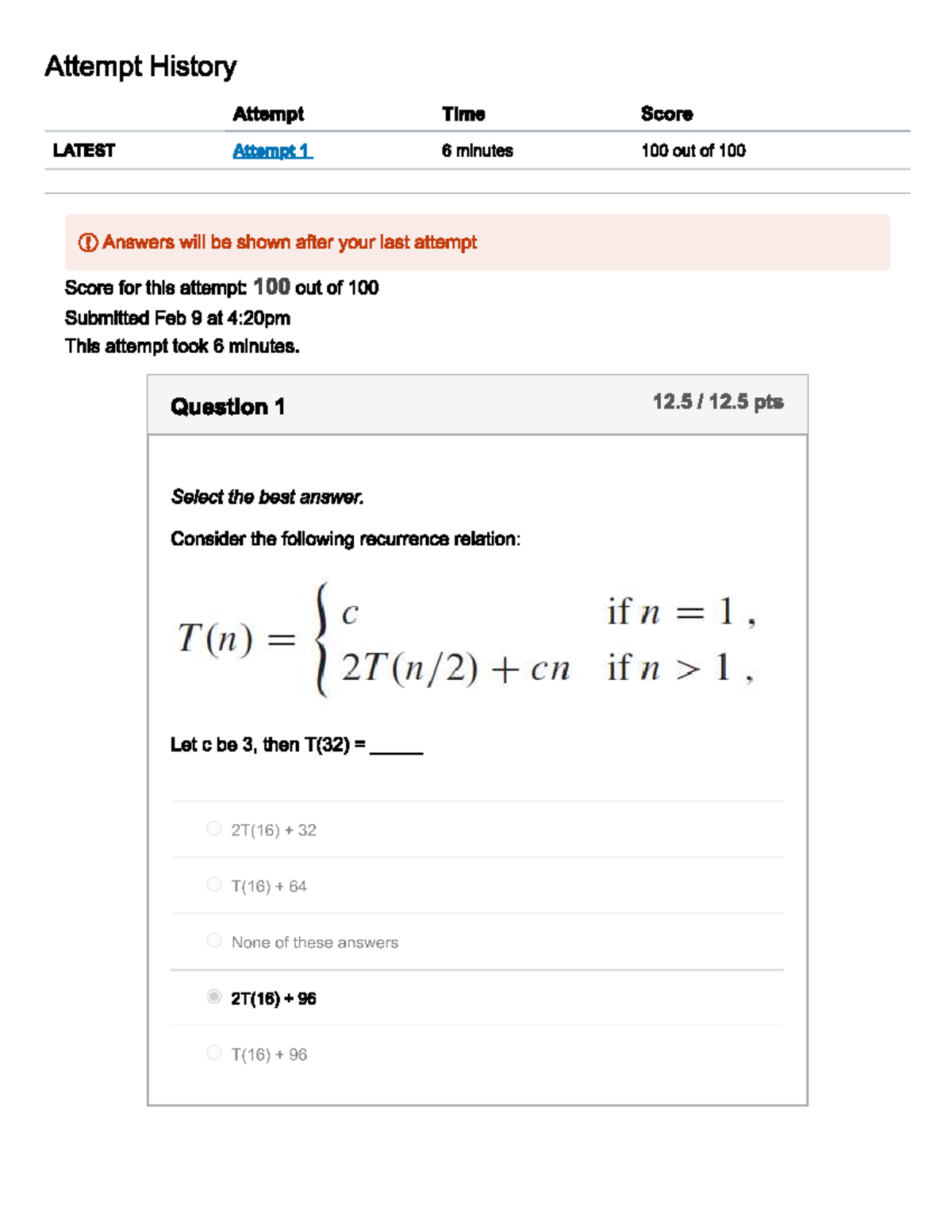 M4V3 - Recurrence-tree practice - COMP 3270 - Studocu