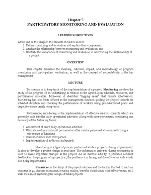 CWTS Module 3 - extra notes for this course - Chapter 3 COMMUNITY ...