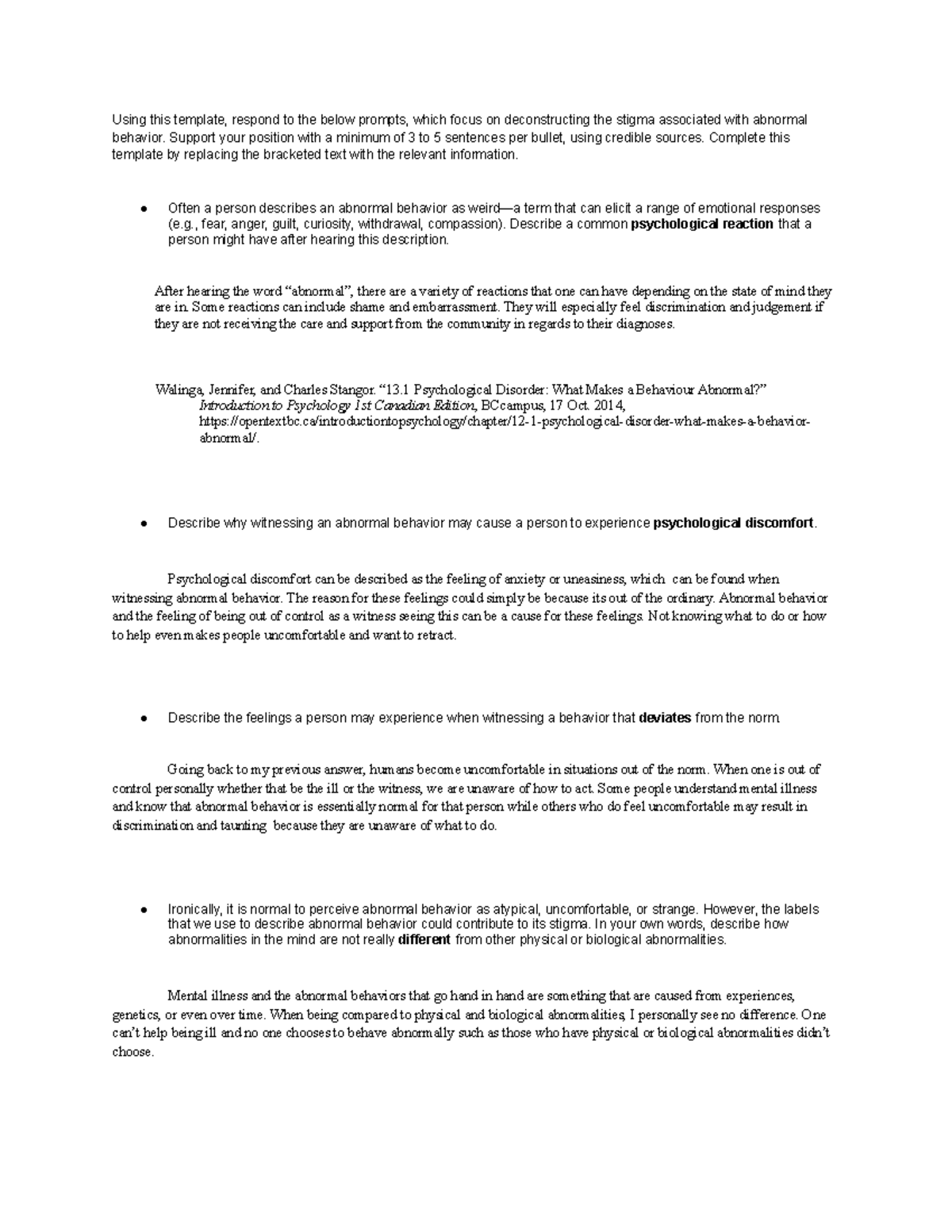 1-2 Module 1 Milestone - Using this template, respond to the below ...