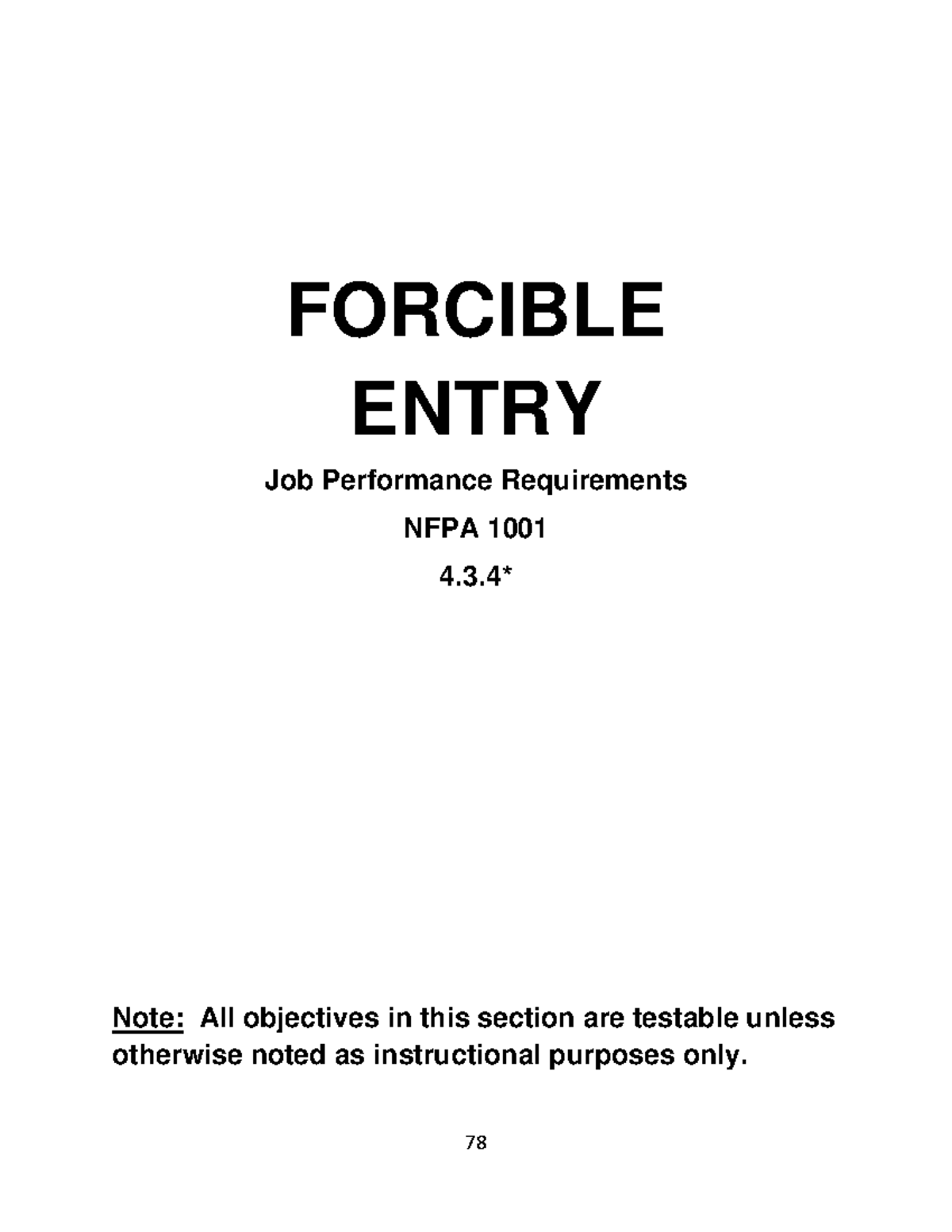 5 Forcible Entry Notes FORCIBLE ENTRY Job Performance Requirements 5-forcible-entry-notes-forcible-entry-job-performance-requirements