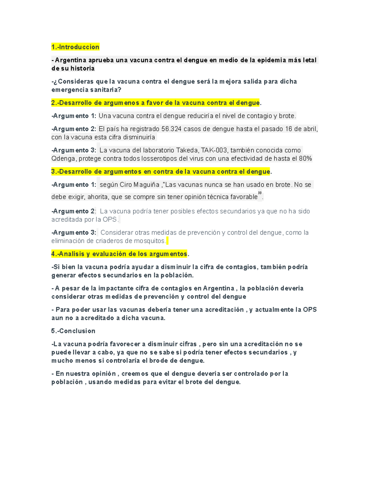 Esquema de produccion - asfasf - 1.-Introduccion Argentina aprueba una ...