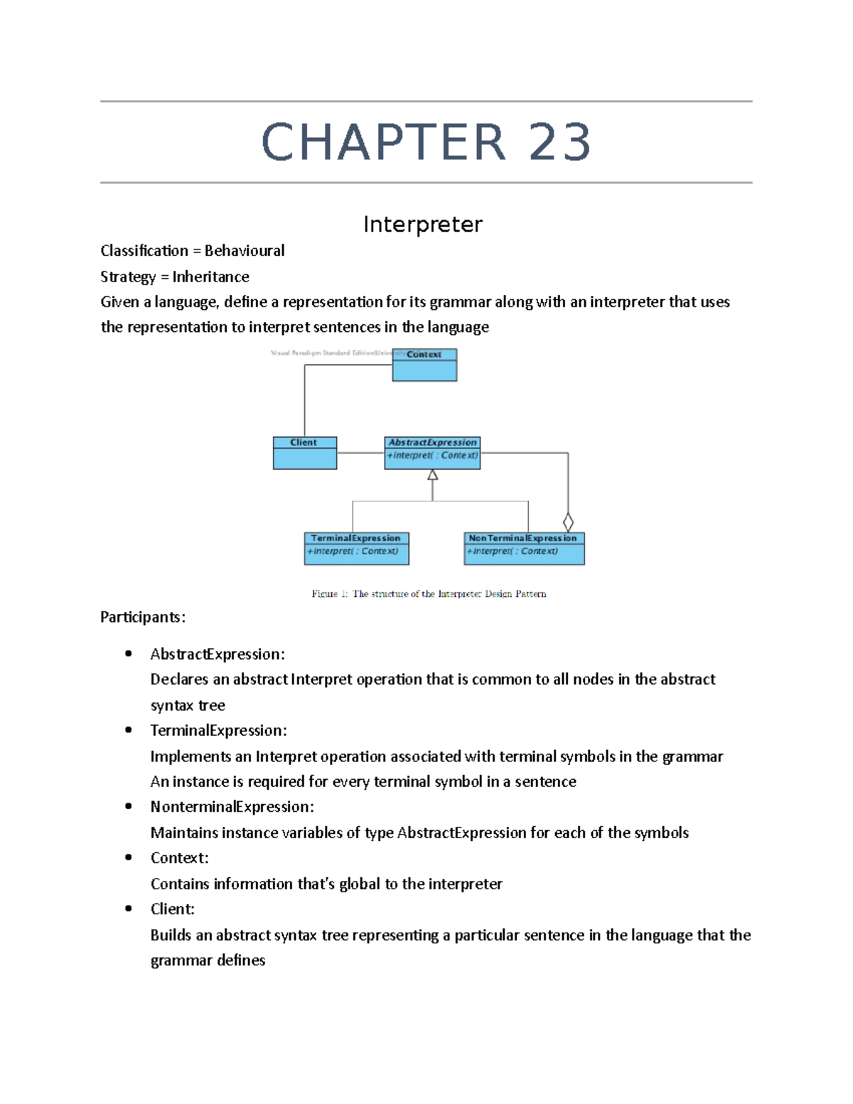COS 121 Chapter 23 - Summary Software Modelling (C++) - CHAPTER 23 ...