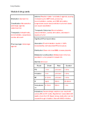 Mod 8 med cards analgesics - mod 8 med cards Medication: Morphine ...