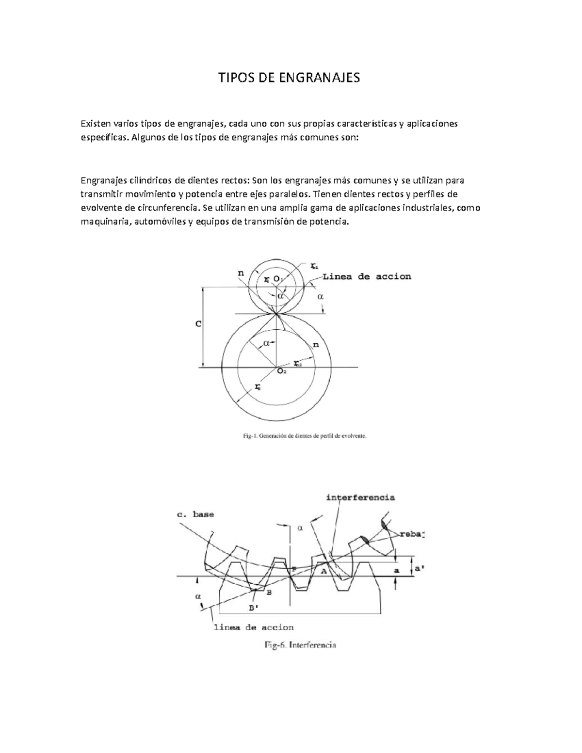 Tipos de engranajes - Algunos de los tipos de engranajes más comunes ...