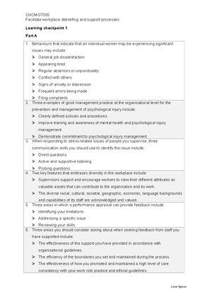 CHCCCS007 Develop and implement service programs - Final Assessment ...