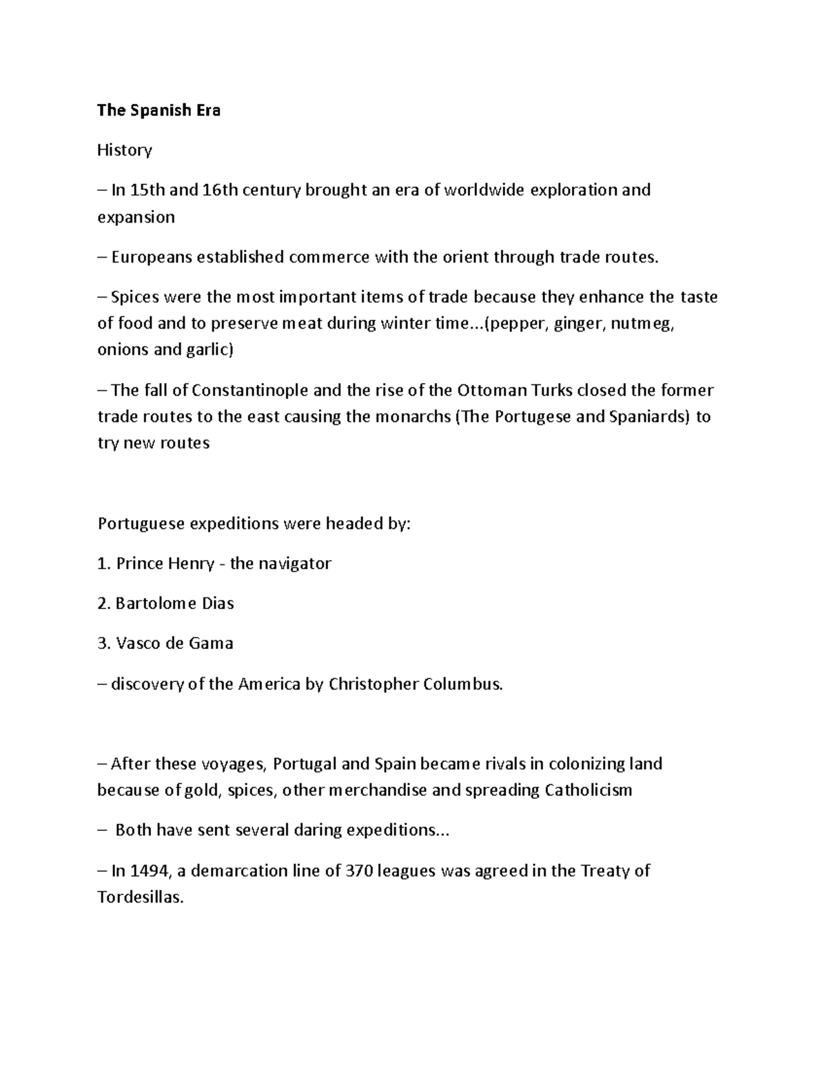 The-Spanish-Era - The Spanish Era - The Spanish Era History In 15th and ...