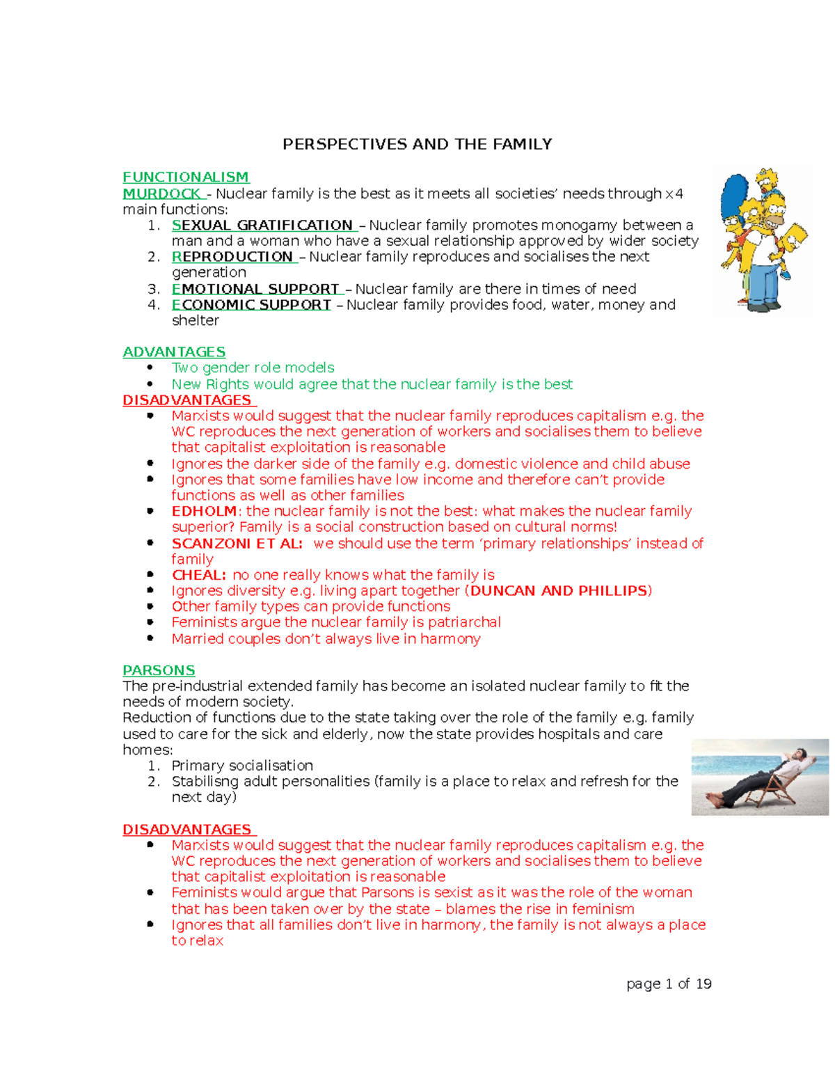 Families Households - PERSPECTIVES AND THE FAMILY FUNCTIONALISM MURDOCK ...