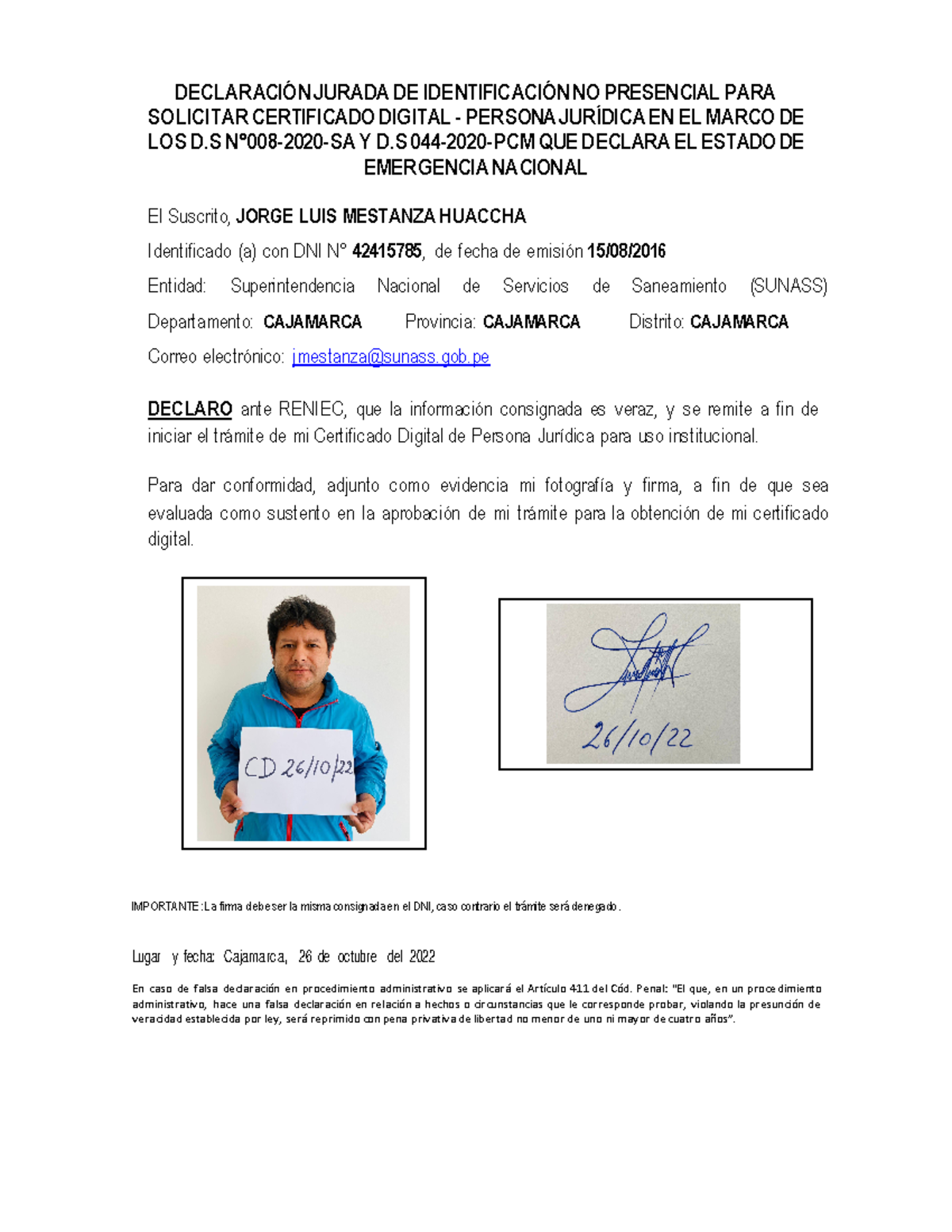 Dj-firma digital Jorge Luis - I DECLARACI”N JURADA DE IDENTIFICACI”N NO ...