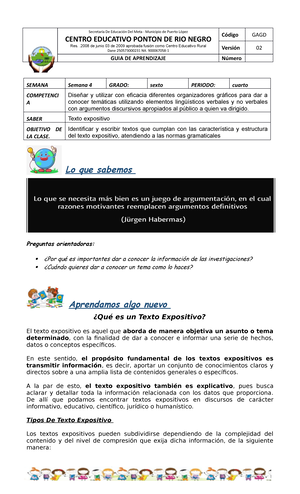 GUIA el parrafoy partes del parrafo 7 - Secretaría De Educación Del ...