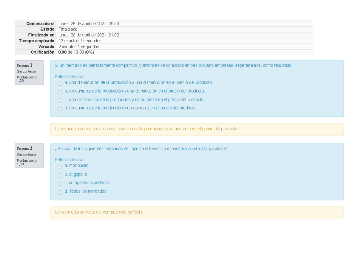 Test tema 5 - Examen Mdos no competitivos FAIL (Repetición) Revisión ...
