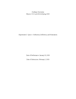 Physics Lab II Lab #4 - lab paper - Fordham University Physics Lab II ...