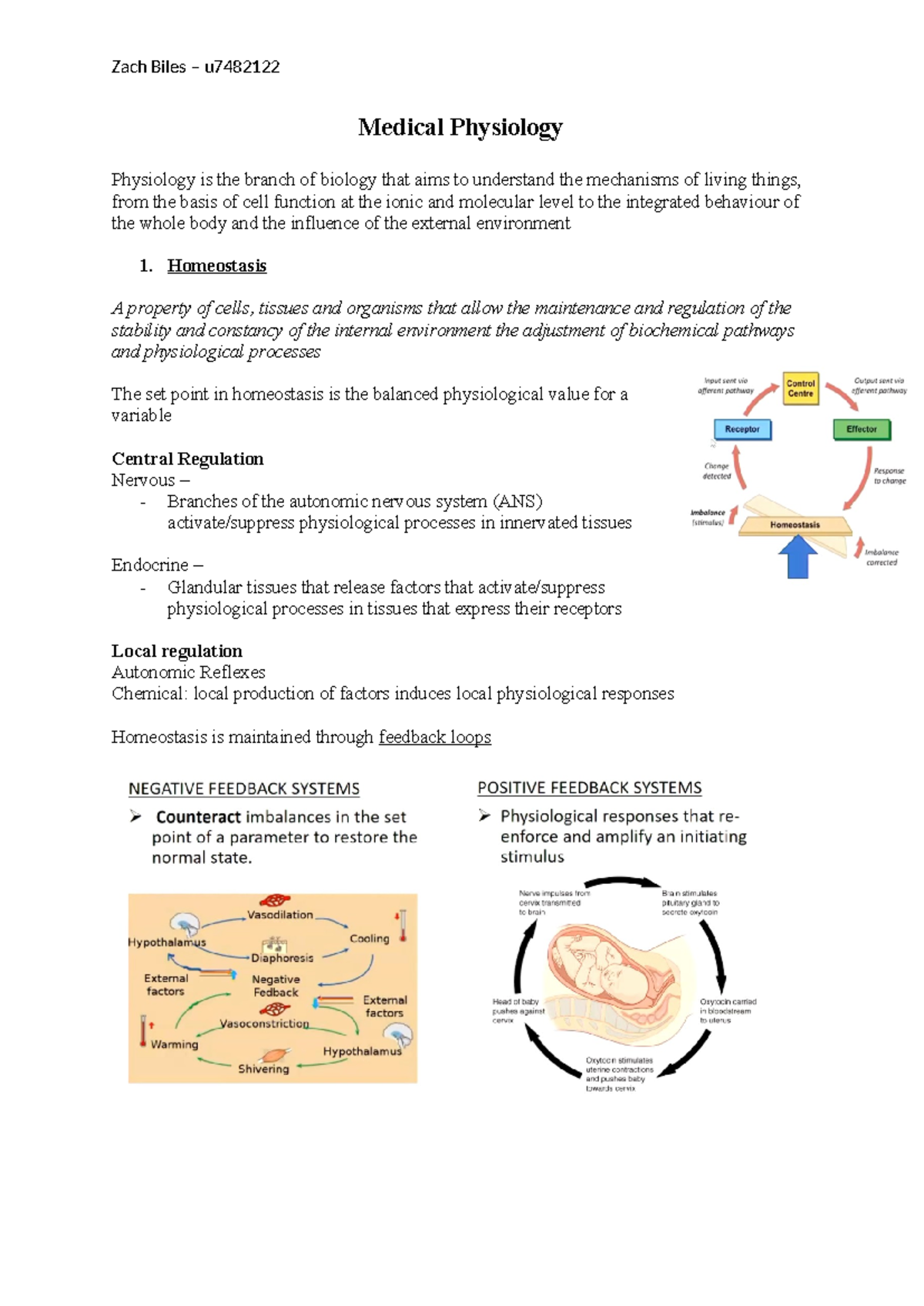 Medical Physiology (all notes) - Medical Physiology Physiology is the ...