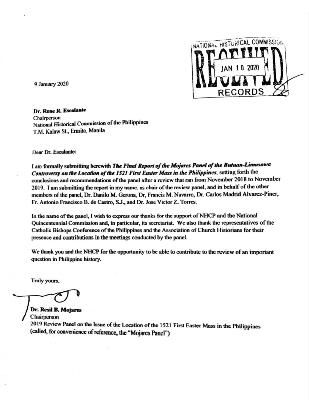 Mojares-Panel-Report - THE FINAL REPORT OF THE MOJARES PANEL ON THE ...