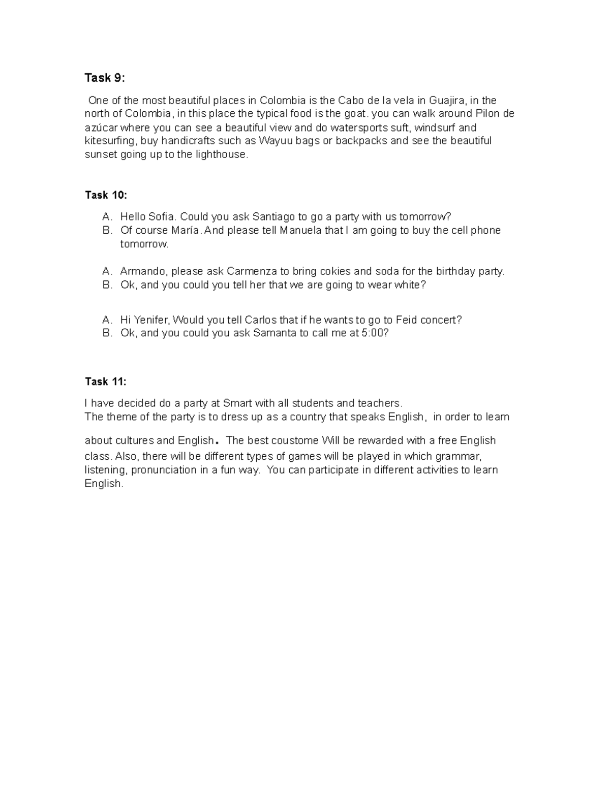 TASK 9 to 11 - homework - Task 9: One of the most beautiful places in ...