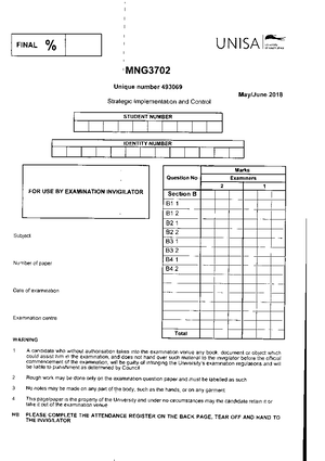 MNG3701 Summarised BOOK - Prescribed Book: Venter, P & Botha, T (eds ...