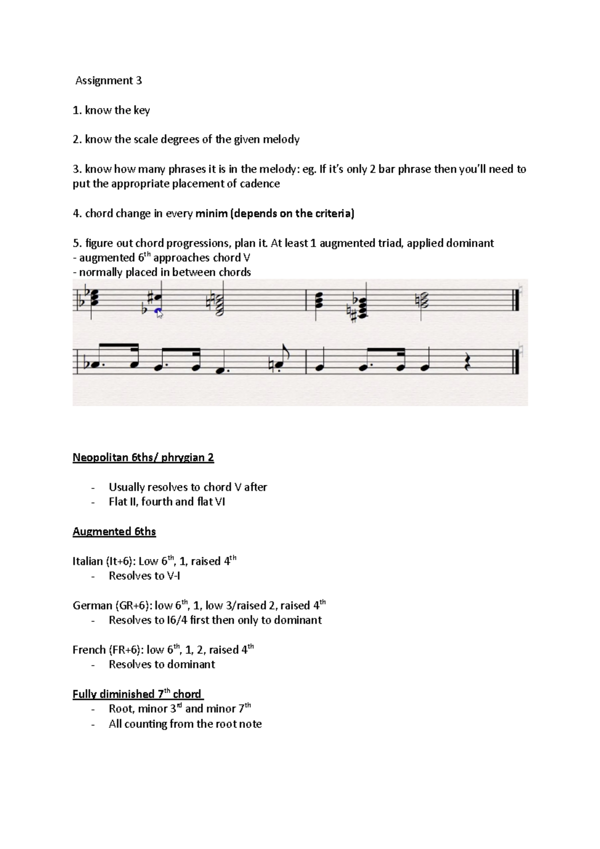 music language composition notes guide - Assignment 3 know the key know ...
