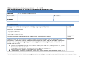 Beoordelingsformulier OE 31 2021-2022 definitive version 2022 - Beoordelingsformulier ...