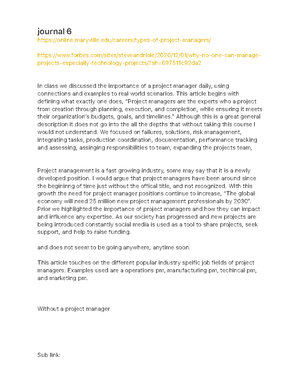 Pitfalls Article-Model Answer - The Pitfalls of Project Status ...