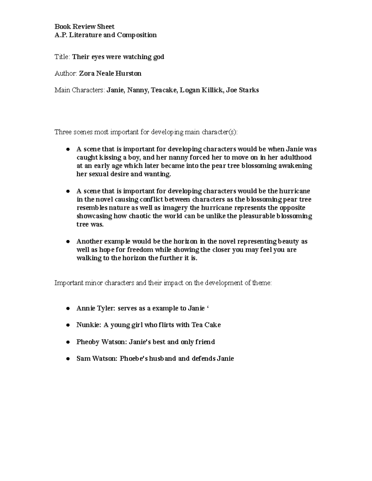 Book Review - ur welcome - Book Review Sheet A. Literature and ...