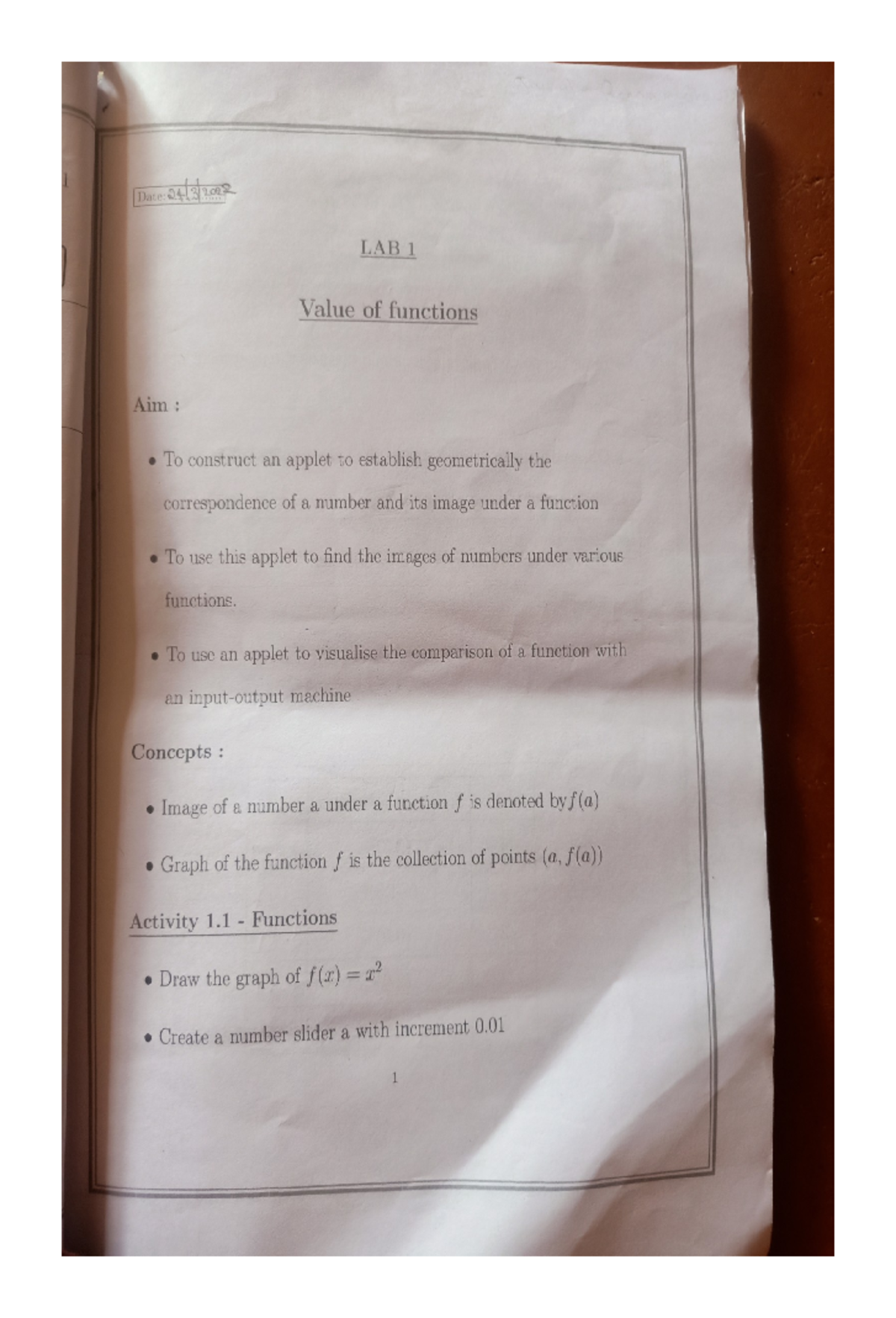 +2 Mathematics LAB Practical Notes - Mathematics class 11 - Studocu