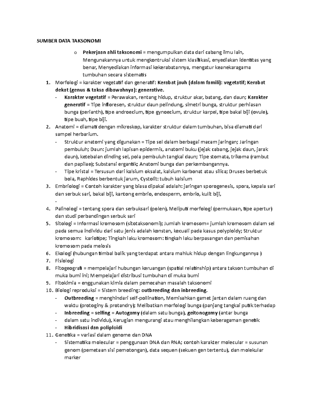 Sumber Data Taksonomi - SUMBER DATA TAKSONOMI o Pekerjaan ahli ...