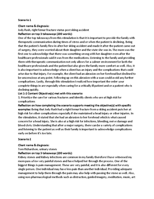 Assessment Documentation References - NUR201 - Braden Scale JHFRAT ...
