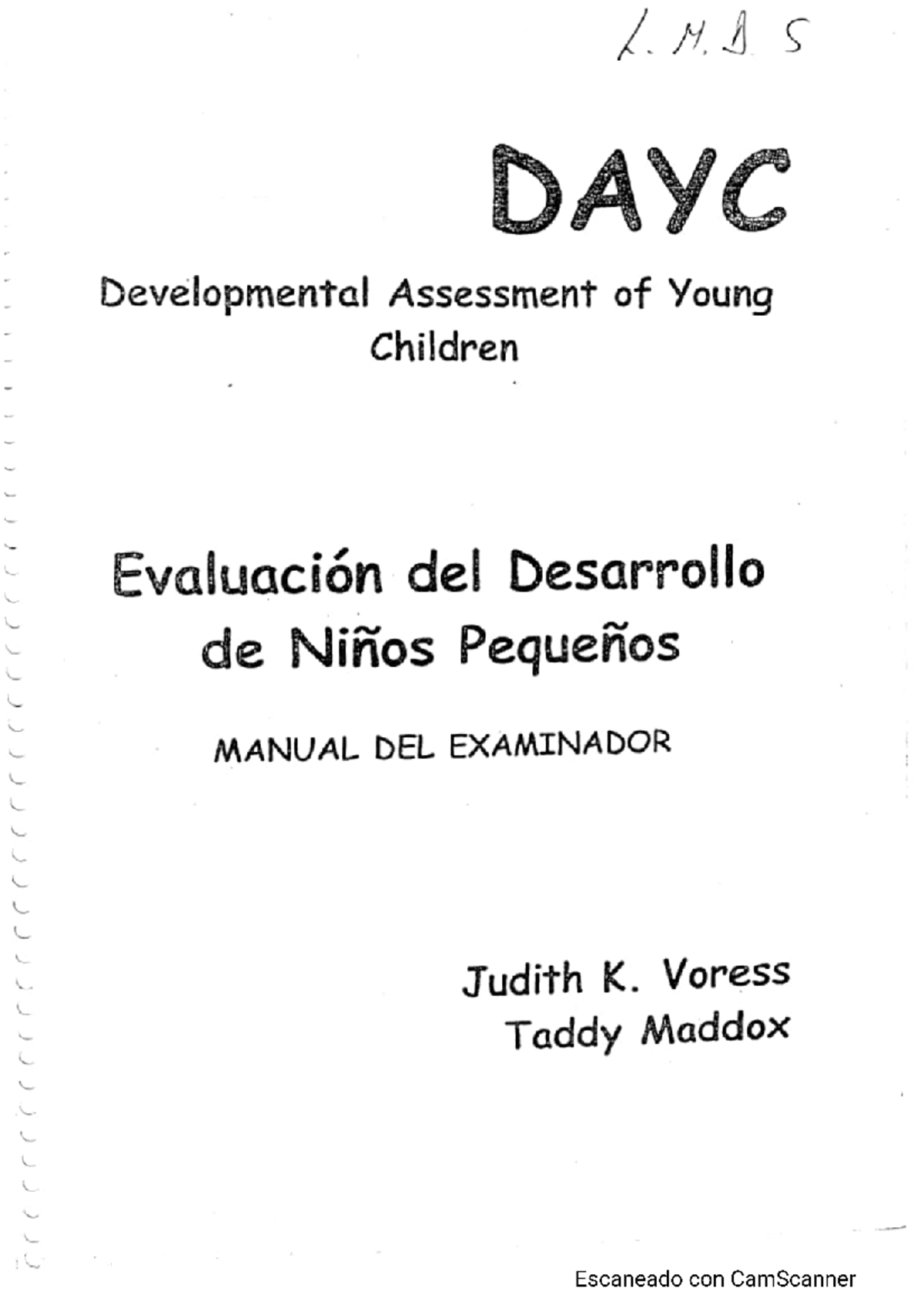 Dayc - prueba de DAYC - Psicologia Educativa - Studocu