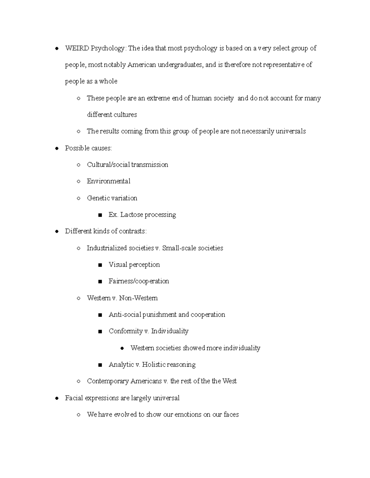 Cogs Week 14 Lecture Notes From Week 14 Of Cogs Q 101 Weird