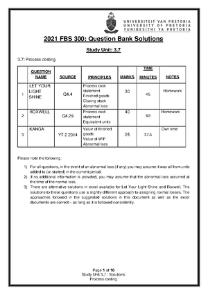 2021 FBS200 Learning curves Question Bank - 2021 FBS 200: Question Bank ...
