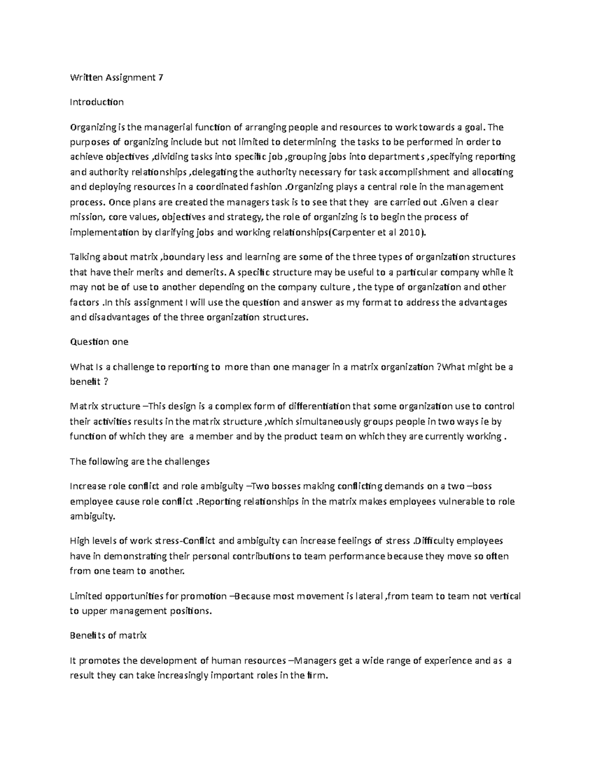 assignments to aide determined students score high - Written Assignment ...