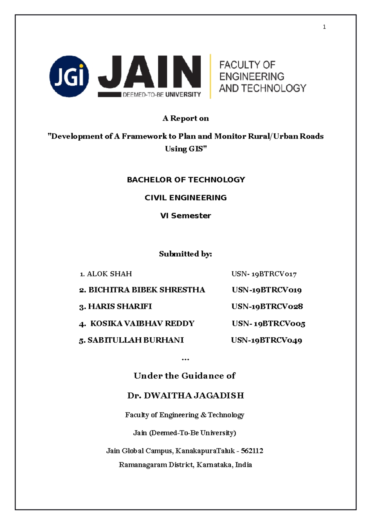 Pcl Project Group 4 A Report On Development Of A Framework To Plan