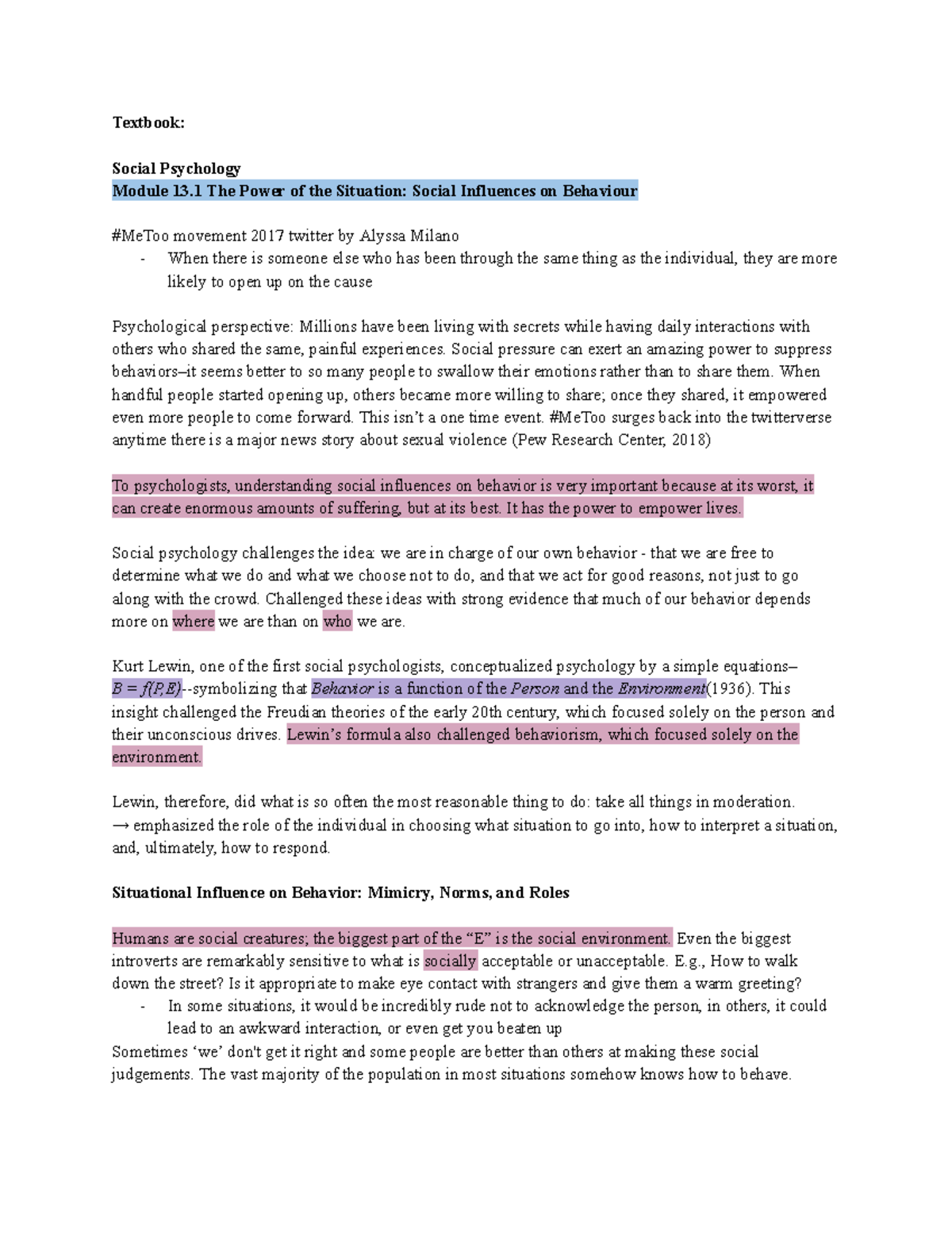 Psych final exam notes - Textbook: Social Psychology Module 13 The ...