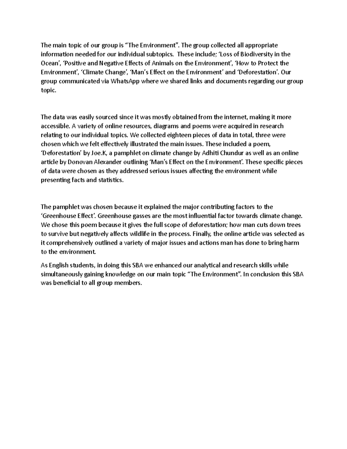 Group Report for cxc xlanguage - The main topic of our group is “The ...